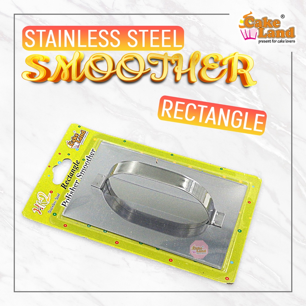 CAKE LAND Stainless Steel Cake Smoother - Rectangle | Shopee Malaysia