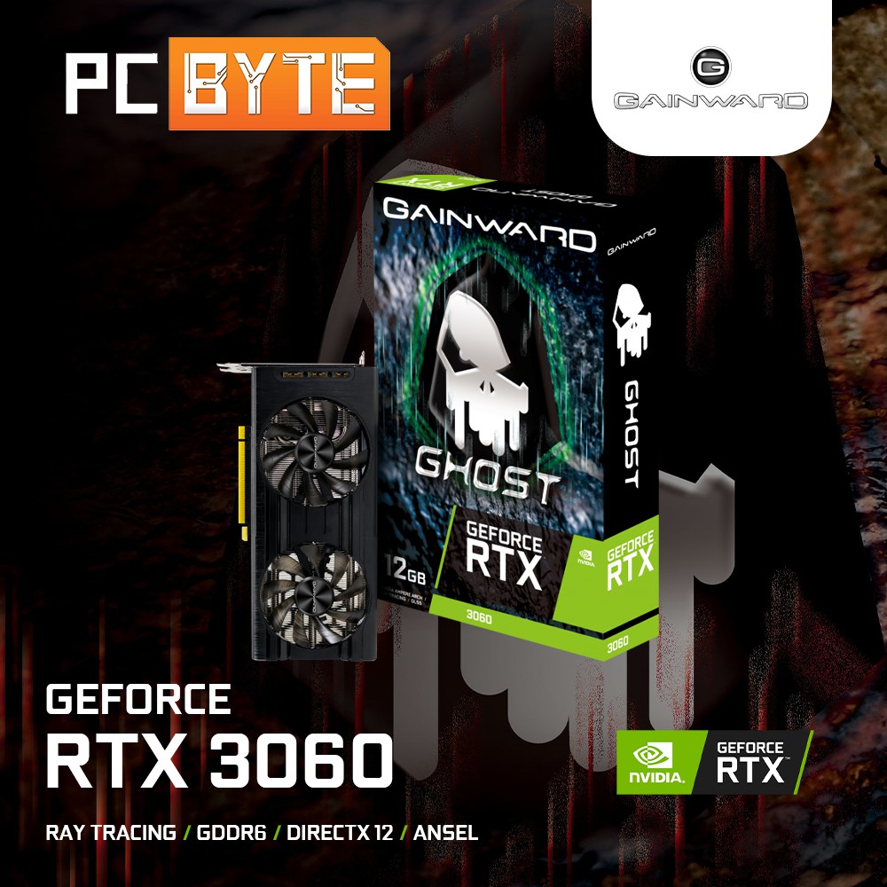Gainward NVIDIA GeForce RTX 3060 GHOST 12GB GDDR6 Graphic Card | Shopee ...