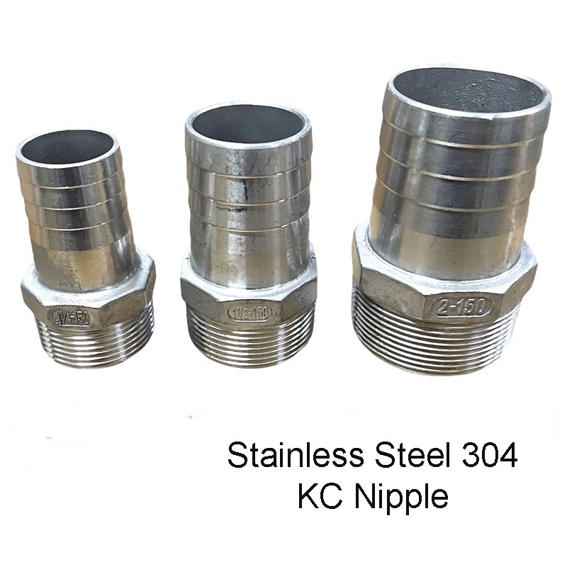 [ 1 UNIT ] SUS304 Stainless Steel Hose Nipple Male Thread Pagod KC ...