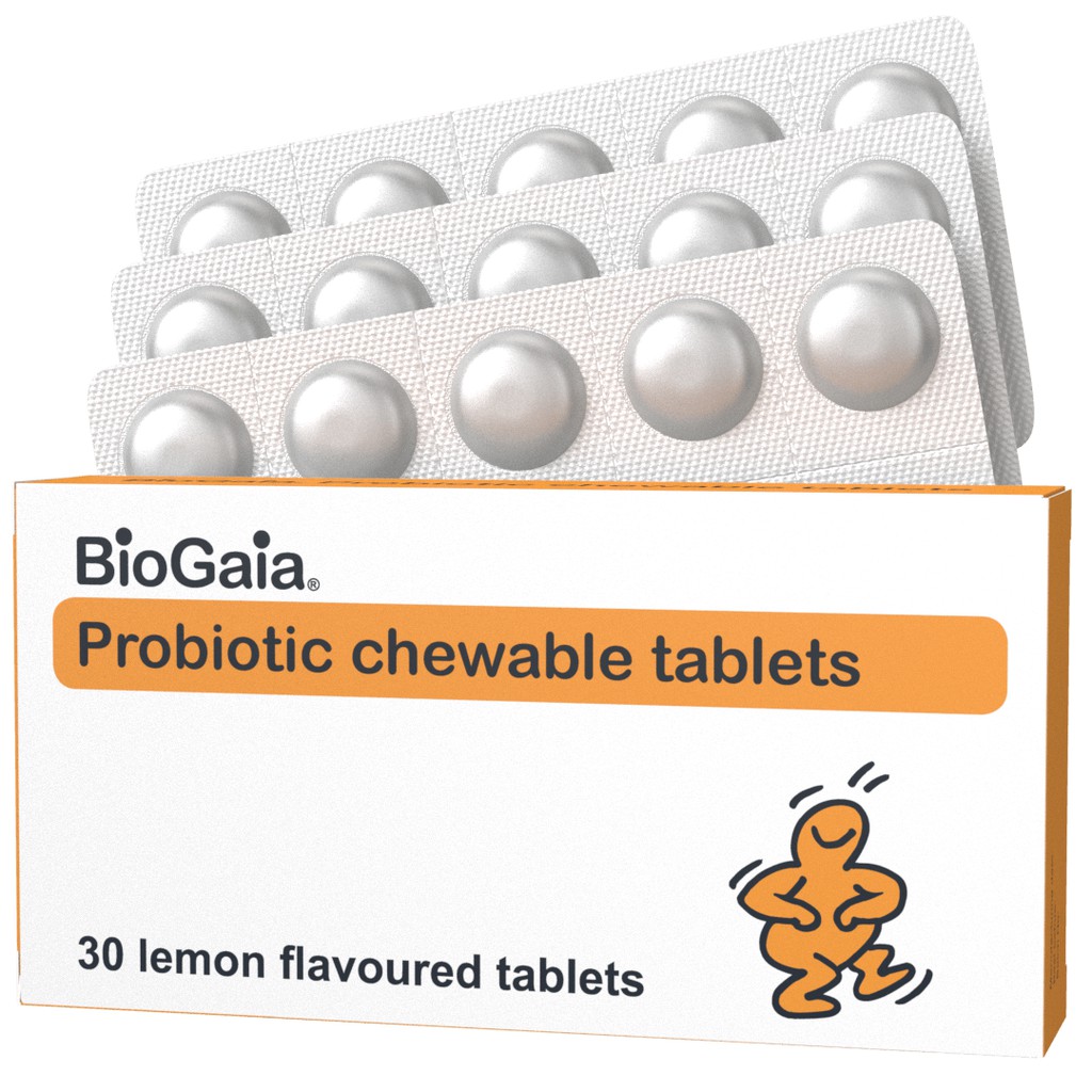 BioGaia Probiotic Chewable Tablets 30 Lemon Flavoured Tablets | Shopee ...