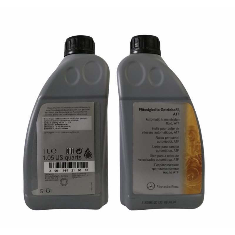 MERCEDES BENZ 4/5 SPEED A001 989 21 03 10 1L ATF FLUID AUTOMATIC ...