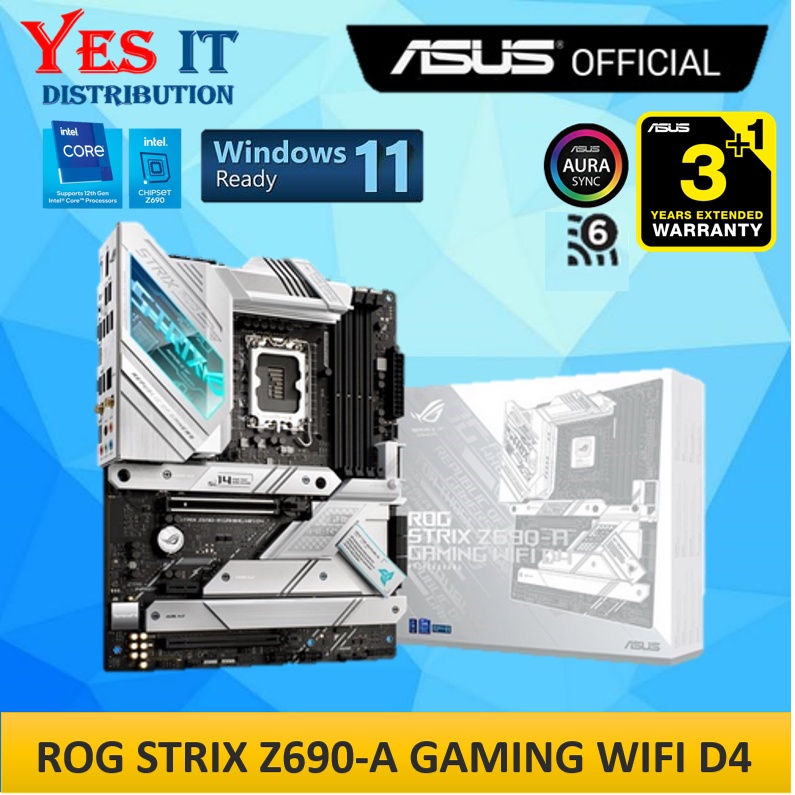 ASUS ROG STRIX Z690-A GAMING WIFI D4 LGA1700 MOTHERBOARD ONLY | Shopee Malaysia