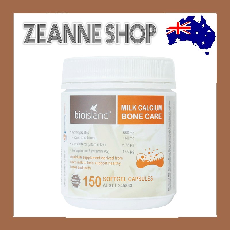 [Pre Order EXP 05/2027] Bio Island Milk Calcium Bone Care ( 150 ...