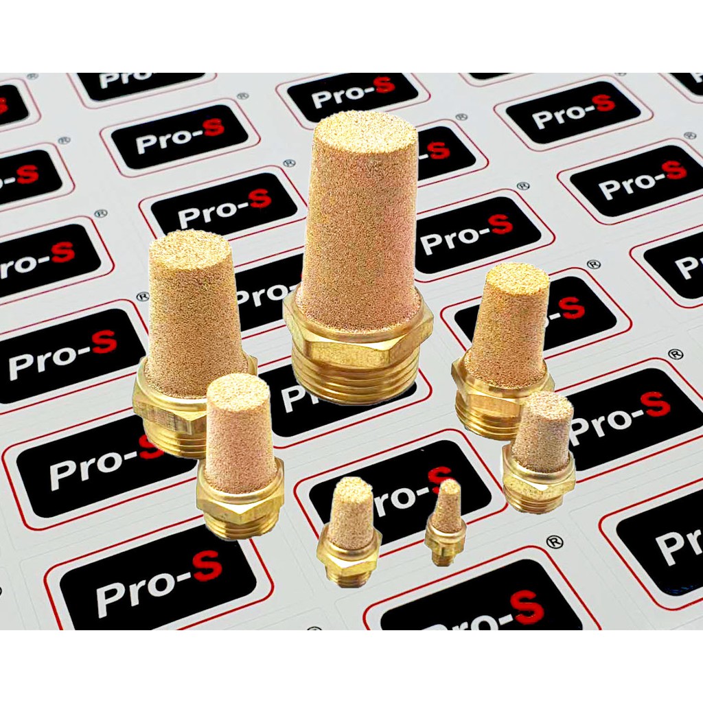 Pro-S Pneumatic Sintered Air Silencer Exhaust Muffler BSL Series Sizes ...