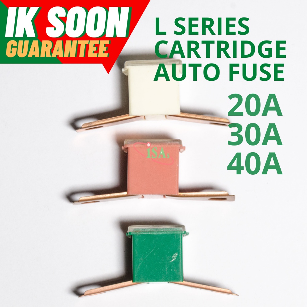 L Series Cartridge Automotive Fuse Male Bolt Pattern 20A 30A 40A ...