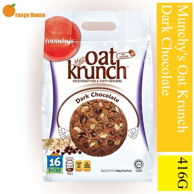 Munchy's Oat Krunch Biscuit 416g (Chunky Hazelnut / Strawberry ...