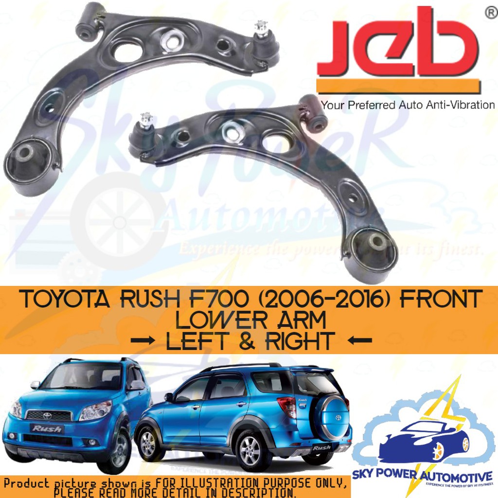 TOYOTA RUSH F700 (2006-2016) JEB LOWER ARM (FRONT LEFT & RIGHT ...