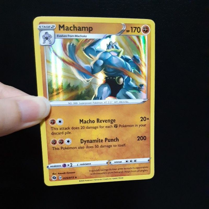 Pokemon Card TCG : Champion Path : Machamp 026/073 (HOLO RARE / REVERSE ...