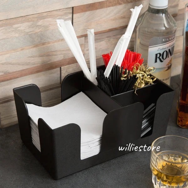Bar Caddy Plastic Storage Rack Drain Holder/Black Bar Storage/Bar ...