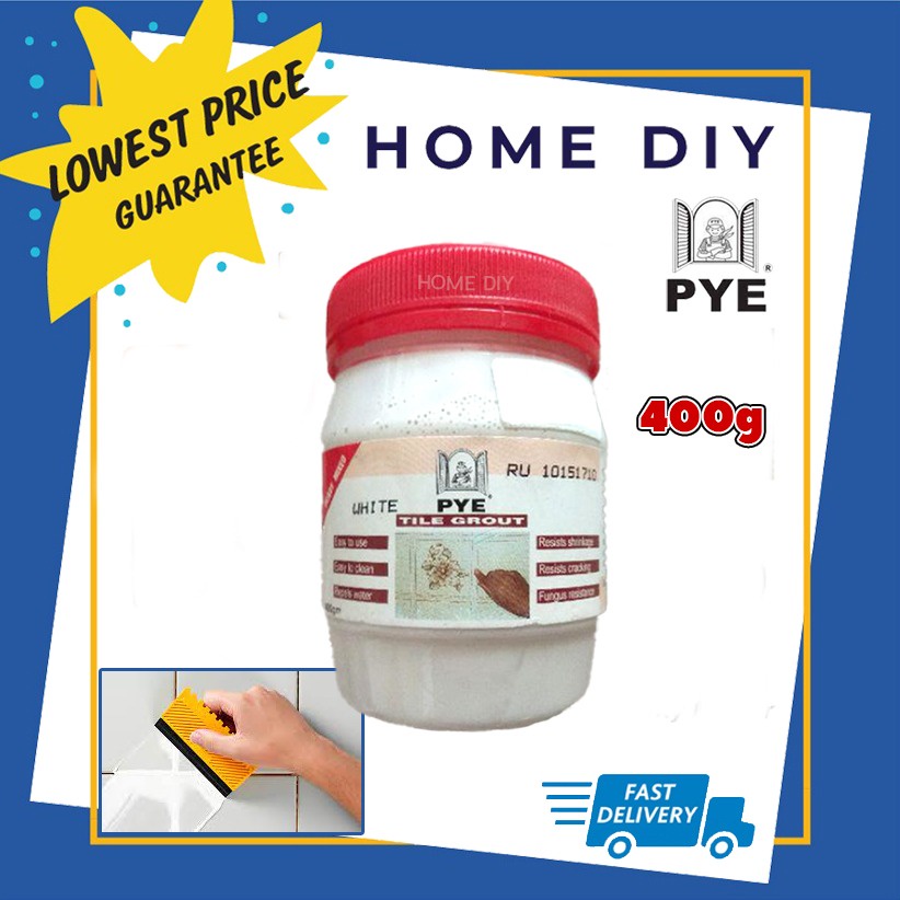 PYE 400g Tile Grout (White) | Shopee Malaysia
