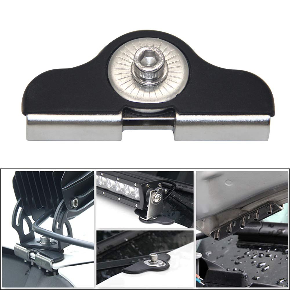 Engine Hood LED Light Bar Mounting Bracket A-Pillar Work Light ...
