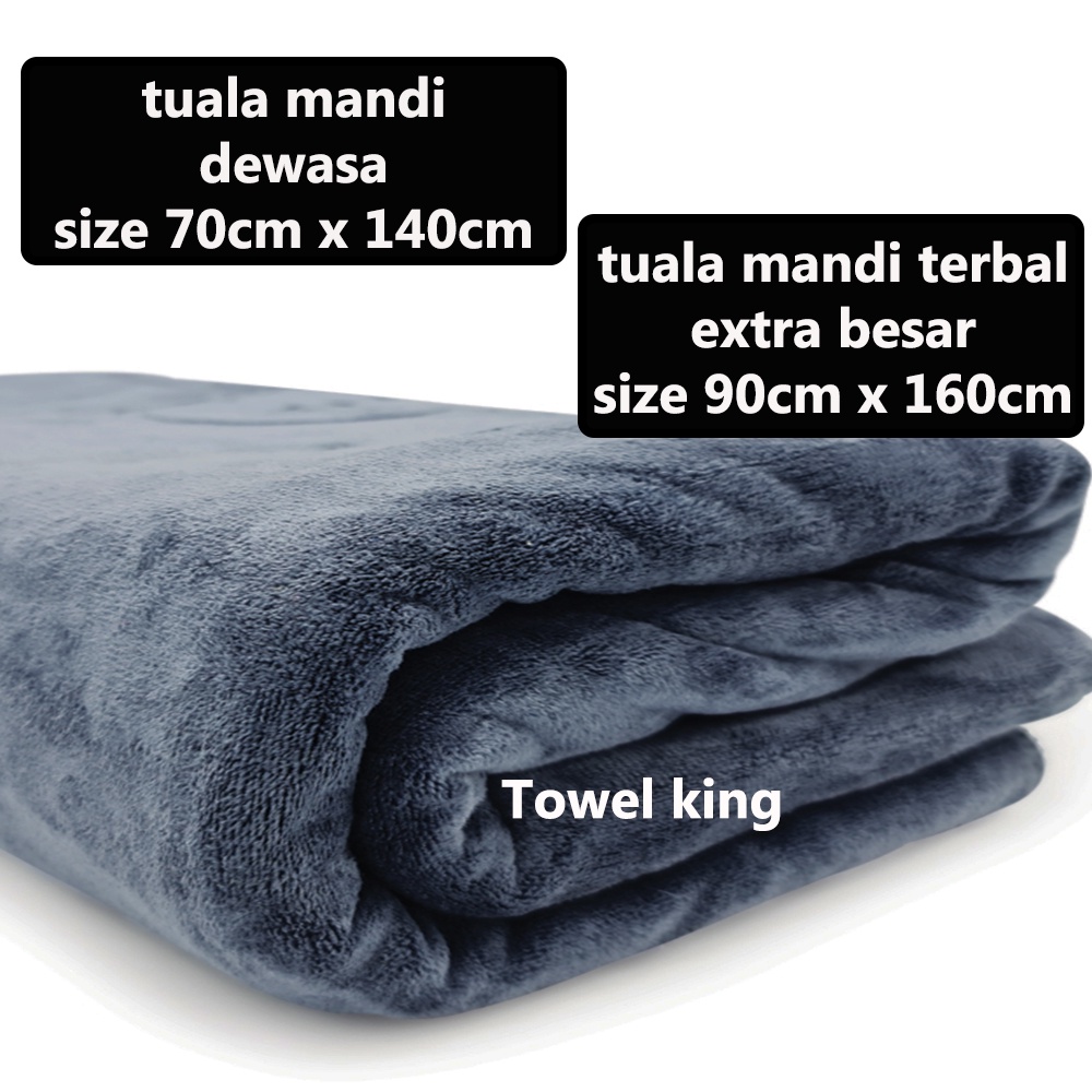 Tuala Mandi Dewasa Tebal Besar Extra Large Big Size Towel Bath Super ...