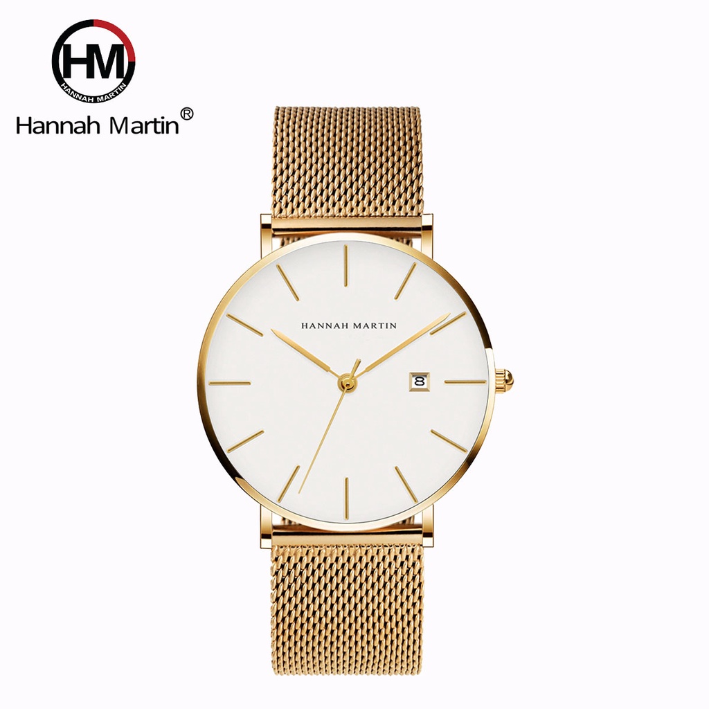Hannah Martin Classic Men Quartz Watch Jam Tangan Lekaki Watch | Shopee ...