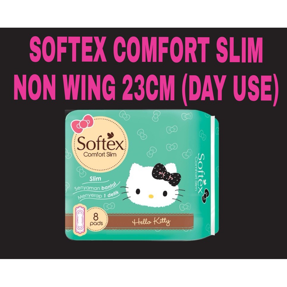 Softex Comfort Slim Hello Kitty Non Wing Non Gel 23cm 8's | Shopee Malaysia