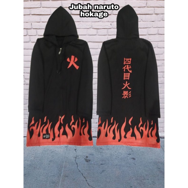 MERAH Naruto hokage yondaime Red Flame anime Robe for Children and ...