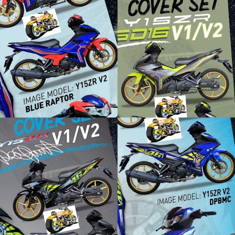 VELOZI FULLBODY COVER SET Y15ZR V1/ V2 VR46/ SD16/ VN/ FWC ( SIAP TANAM ...