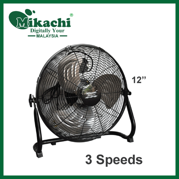 MIKACHI 12” INDUSTRY FLOOR FAN | Shopee Malaysia
