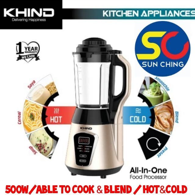 KHIND Multi Function Smart Cooking Heating Ice Blender Mixer Or Healthy ...