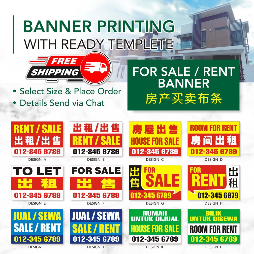 [Sale/Rent] Banner Printing | Shopee Malaysia