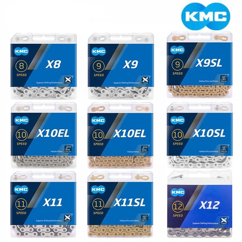Bicycle KMC Chain 8 9 10 11 12 Speed X8 X9 X9EL X9SL X10 X10EL X10SL ...