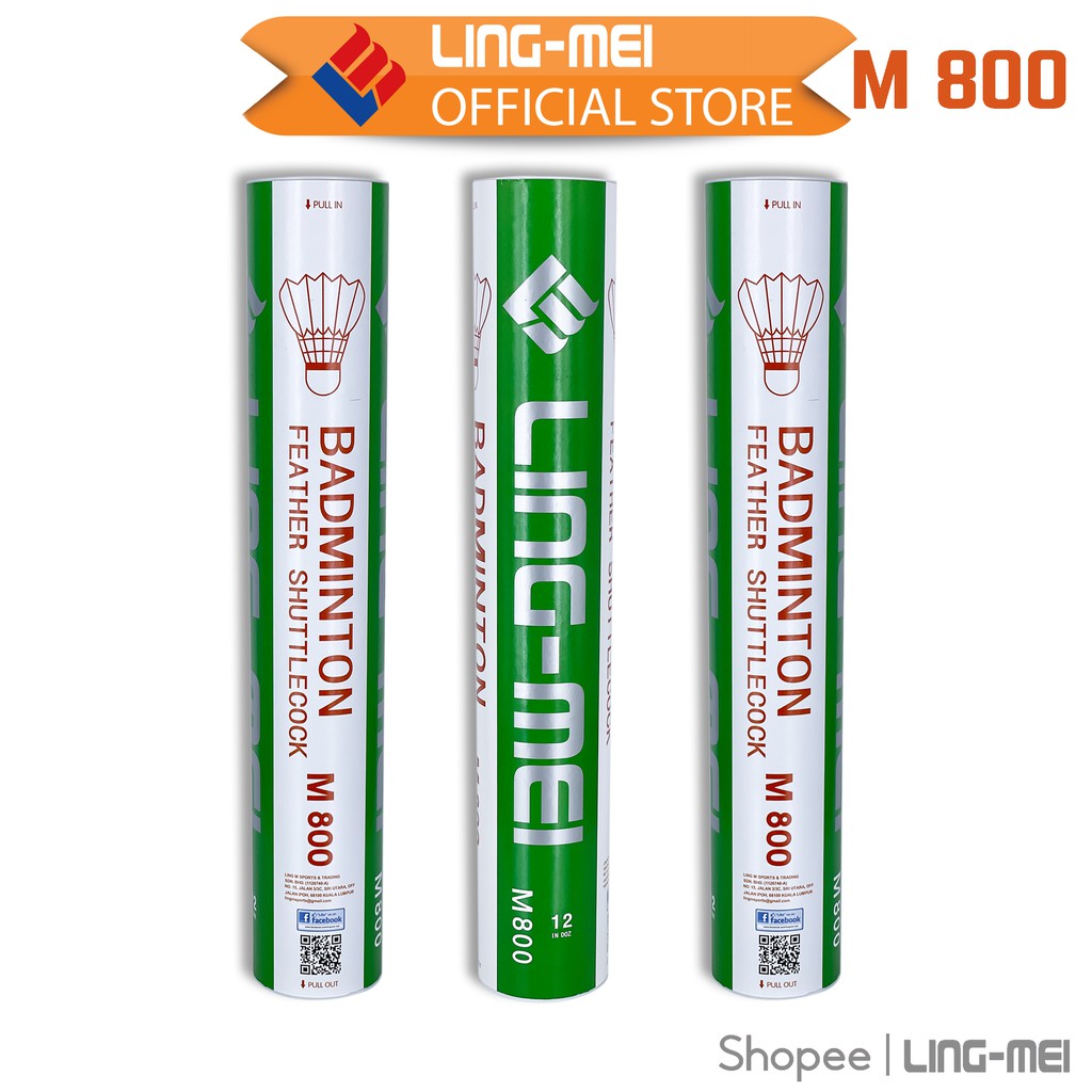 Ling-Mei Shuttlecock M800 /M700 / M600 Badminton Feather Shuttlecock ...