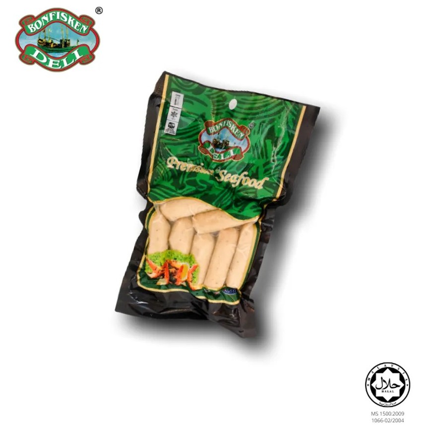 Bonfisken Premium Smoked Salmon Grill Fish Sausage 8pc. 200g Sosej Ikan ...