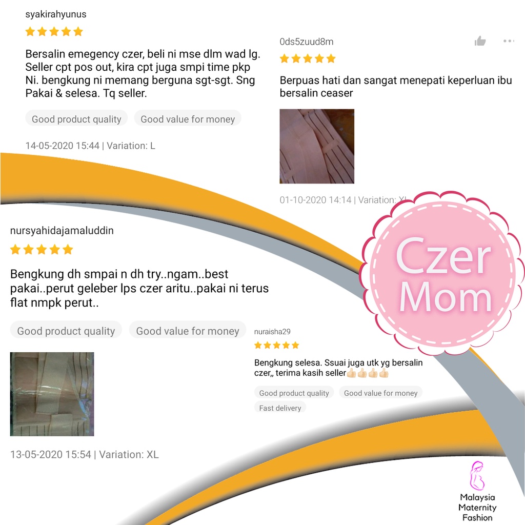 BENGKUNG EXTRA ZAP MODEN Bersalin Normal Ceaser M~XXL Maternity ...