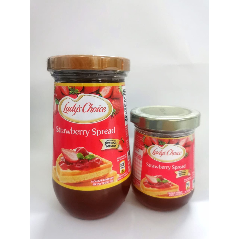Lady's Choice Strawberry Spread Jam/Strawberi Jem-170g/400g | Shopee ...