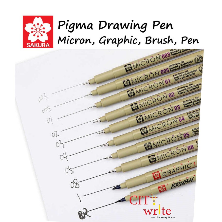 Micron Technical Fine Line Drawing Pen Technical Felt Pen Architectural ...