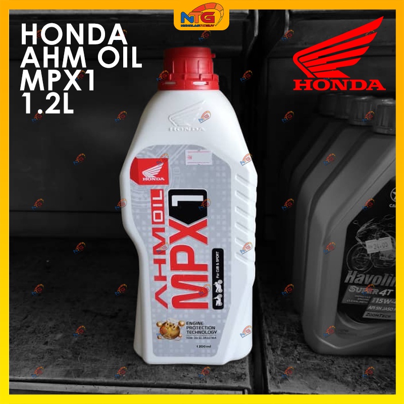 HONDA 4T Engine Oil AHM MPX1 Motorcycle 1.2 Liter 10W30 Semi Synthetic ...