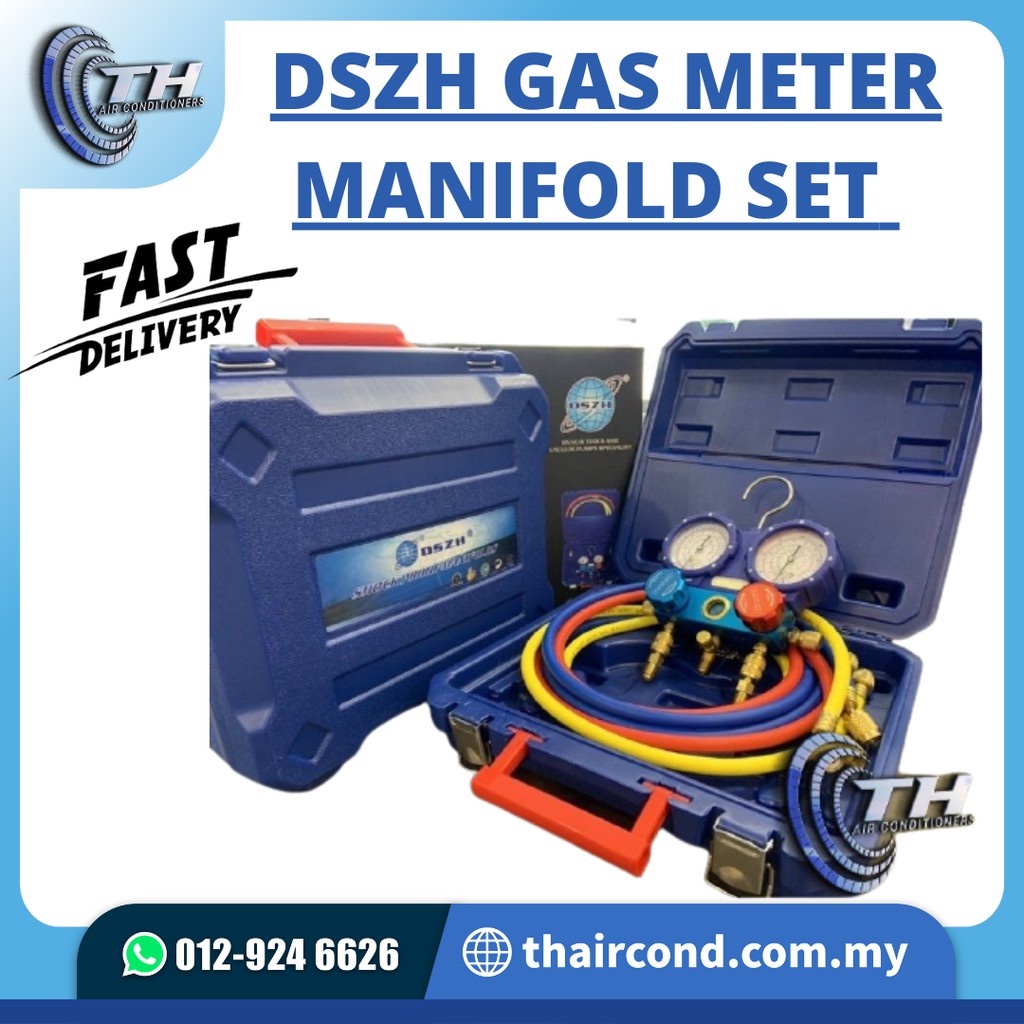 DSZH GAS METER MANIFOLD SET R22 R410A R134A | Shopee Malaysia