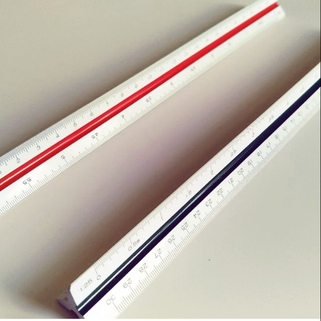 Triangular Precision Scale Ruler (Ready Stock) 300mm | Shopee Malaysia