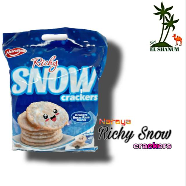 Naraya Richy Snow Crackers 320gr / Sweet Flavored Rice Crackers / Sweet ...