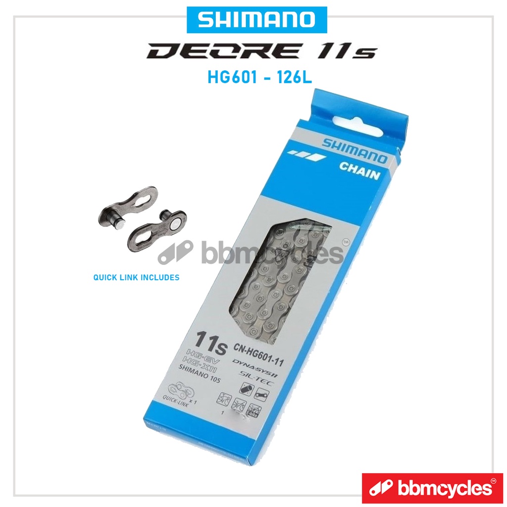 Shimano CN-HG601-11 105 / SLX / E-Bike 126L 11 speed Chain With Quick ...