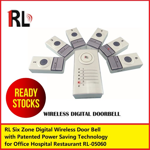 [Ready Stock] RL Six Zone Digital Wireless Door Bell with Patented Power Saving Technology RL ...