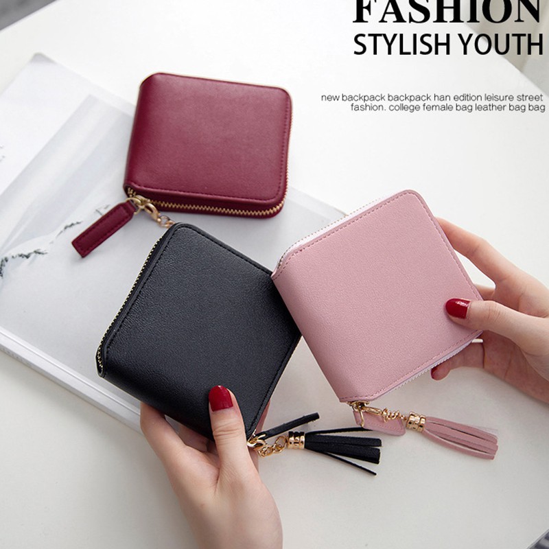Wanita Fashion Lipat Dompet Zipper Coin Pocket Bag | Shopee Malaysia