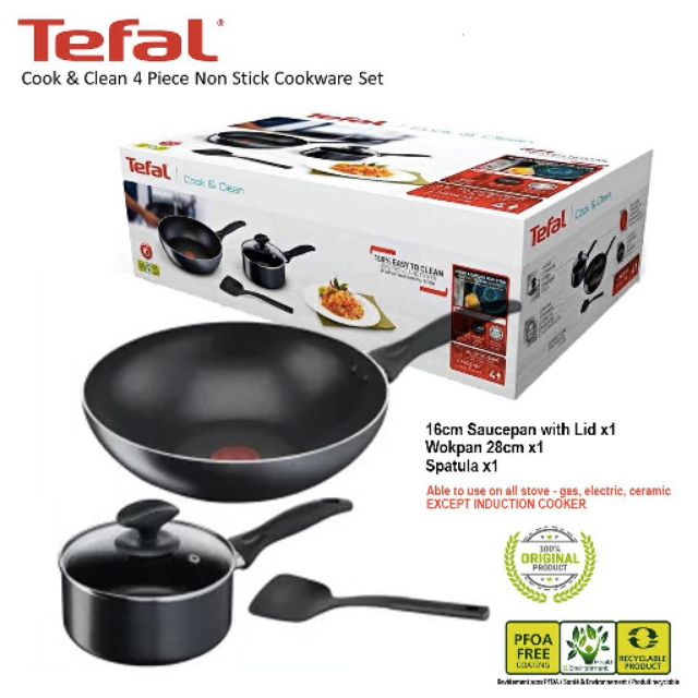 💥 READY STOCK 💥Tefal Day by Day Cookware Set (4 Pcs) | Shopee Malaysia