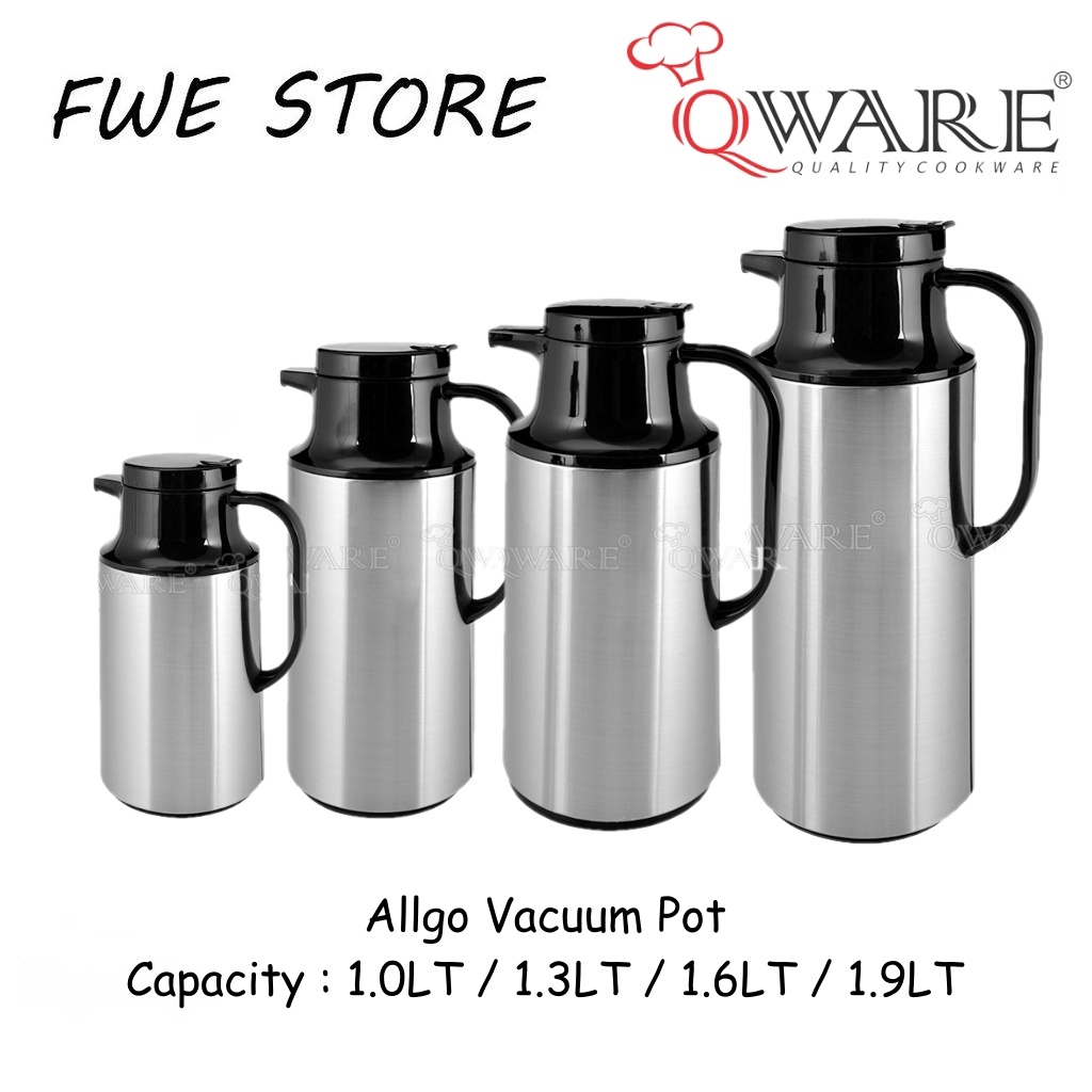 Qware Allgo Vacuum Pot / Vacuum Flask / Hot Water Flask ( 1LT / 1.3LT ...