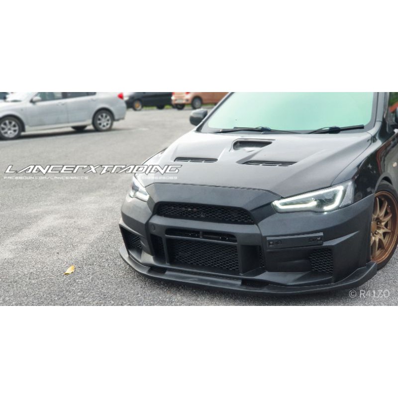 LATEST Varis V3 PP HARD ABS FRP EvoX Front Bumper Mitsubishi Lancer ...