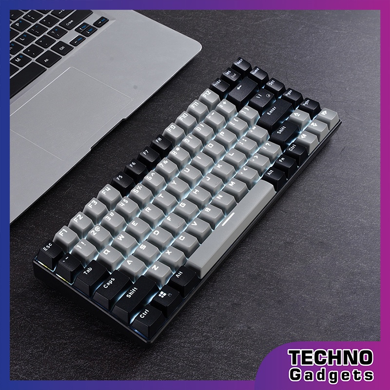 84 key bluetooth mechanical keyboard wireless bluetooth three mode ...