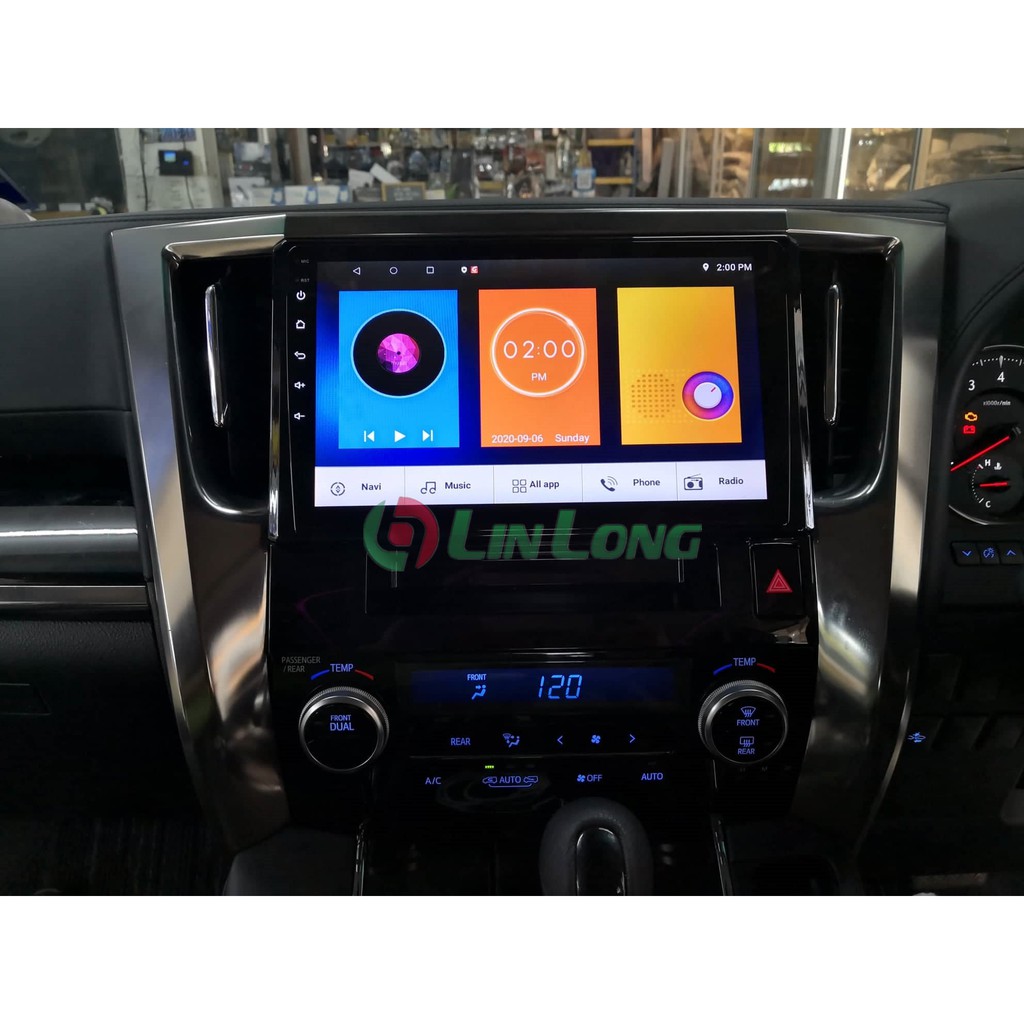 Toyota Vellfire anh30 10 inch Android Player Monitor With Radio Casing ...