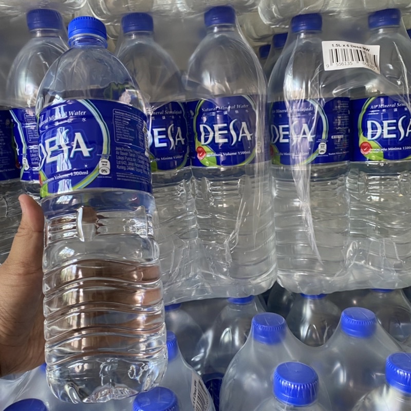 DESA Mineral Water 1500ml 1 Carton x 12 Botol 1.5Liter | Shopee Malaysia