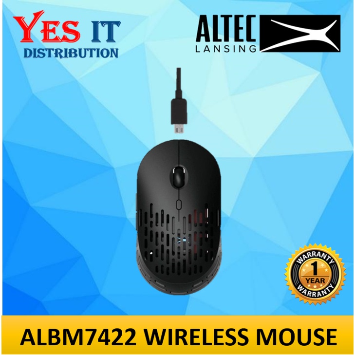 ALTEC LANSING ALBM7422 WIRELESS MOUSE SMART SLEEP LASTING POWER , 6 ...