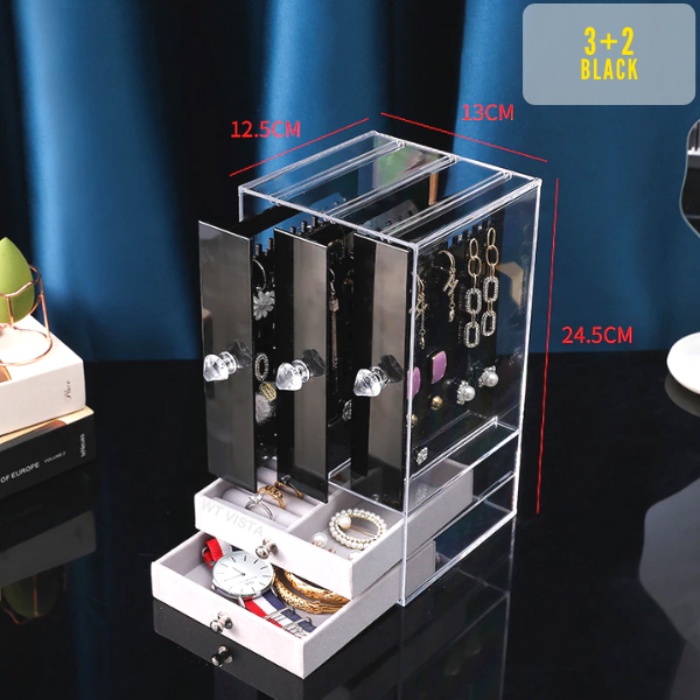 Jewellery Drawer Storage Box Jewelry Box Earrings Rings Necklace ...