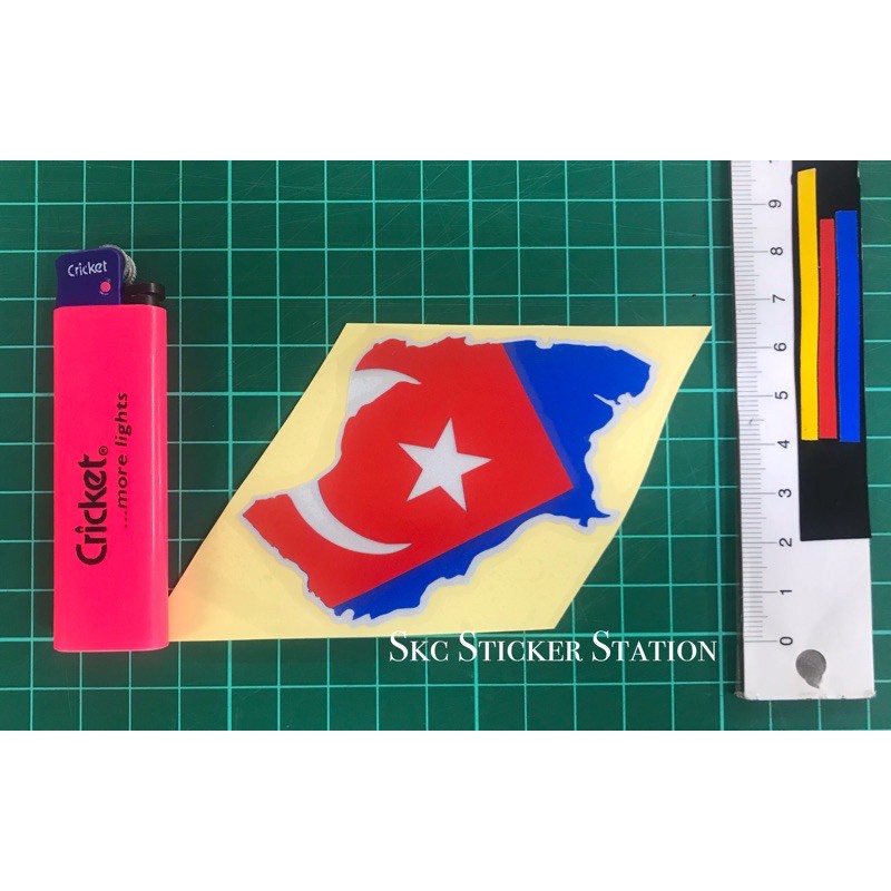 Peta Negeri Sticker (NS/KL/Penang/Pahang/Johor/Kelantan/Kedah/Perak/MY ...