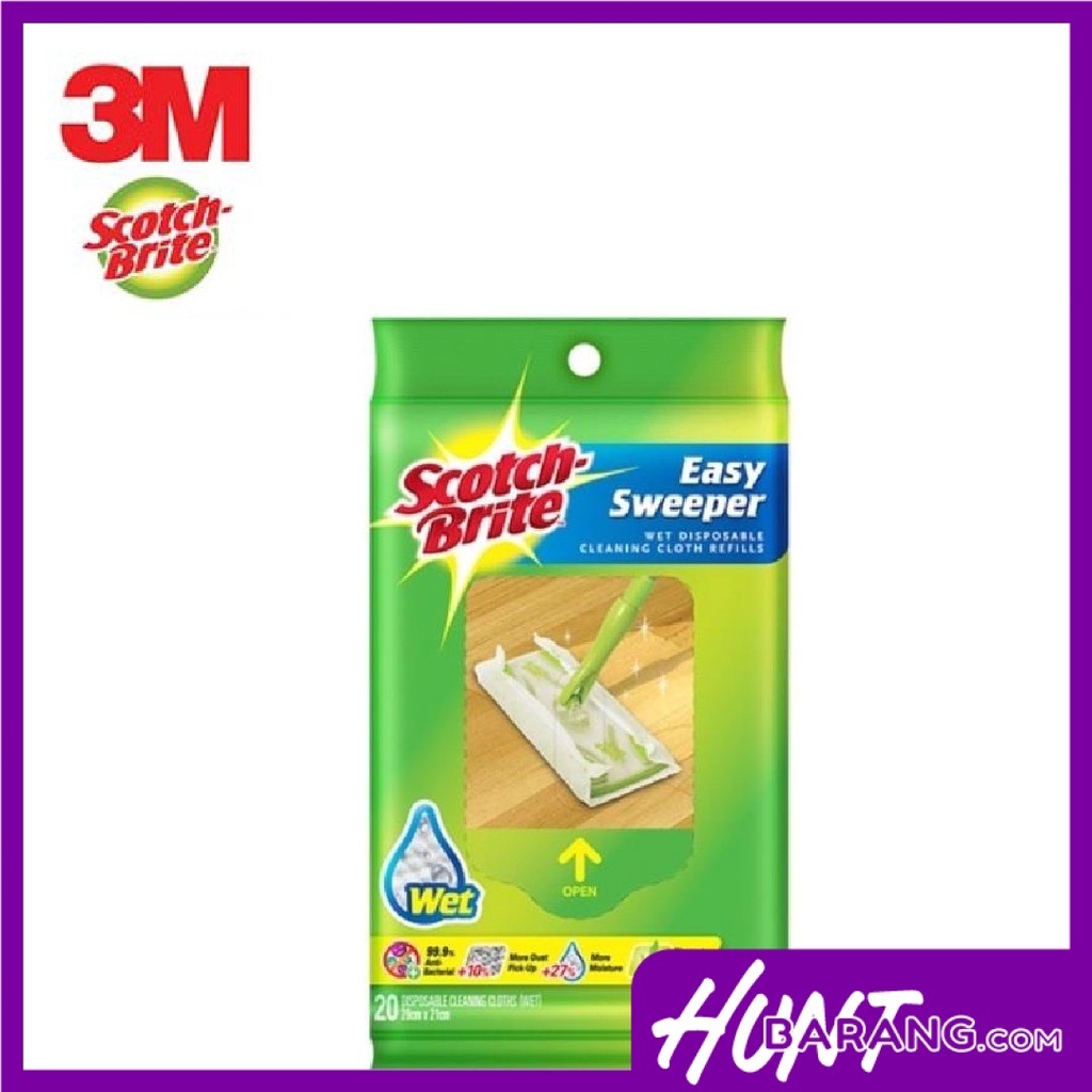 SC-BRITE Easy Sweeper WET Refill Cloth (1 x 20's) | Shopee Malaysia