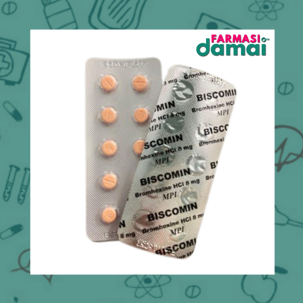 BISCOMIN 8MG TABLETS (CAIR KAHAK) (1STRIP (10TABLET)) | Shopee Malaysia