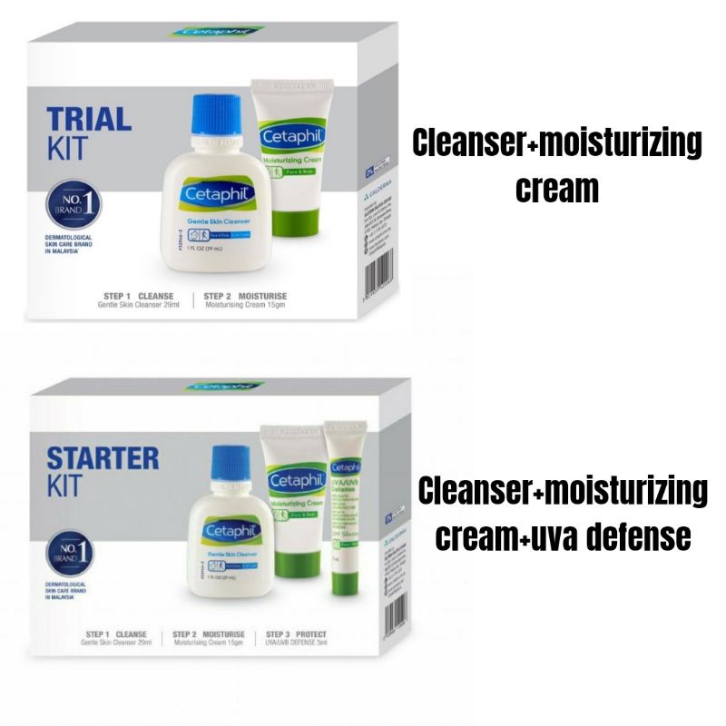 CETAPHIL Trial Kit/Starter Kit (Gentle Skin Cleanser 29ml ...