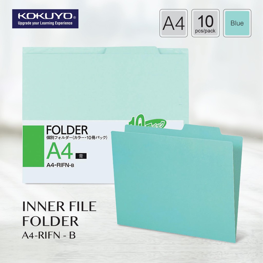 KOKUYO A4-RIFN INNER FILE FOLDER INDIVIDUAL FILE (10's) | Shopee Malaysia