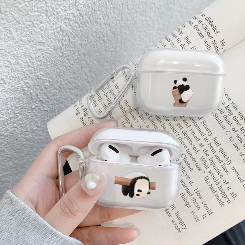 For AirPods 1/2/Pro/3 Cute Panda Cartoon Earphone Case inPods12 Cover ...